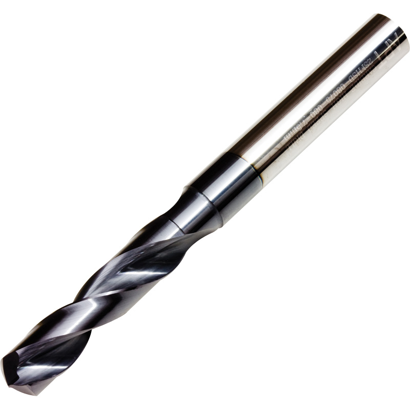6mm Diameter Carbide Drill 6mm Shank 28mm Flute Length 75mm Long AlTiN