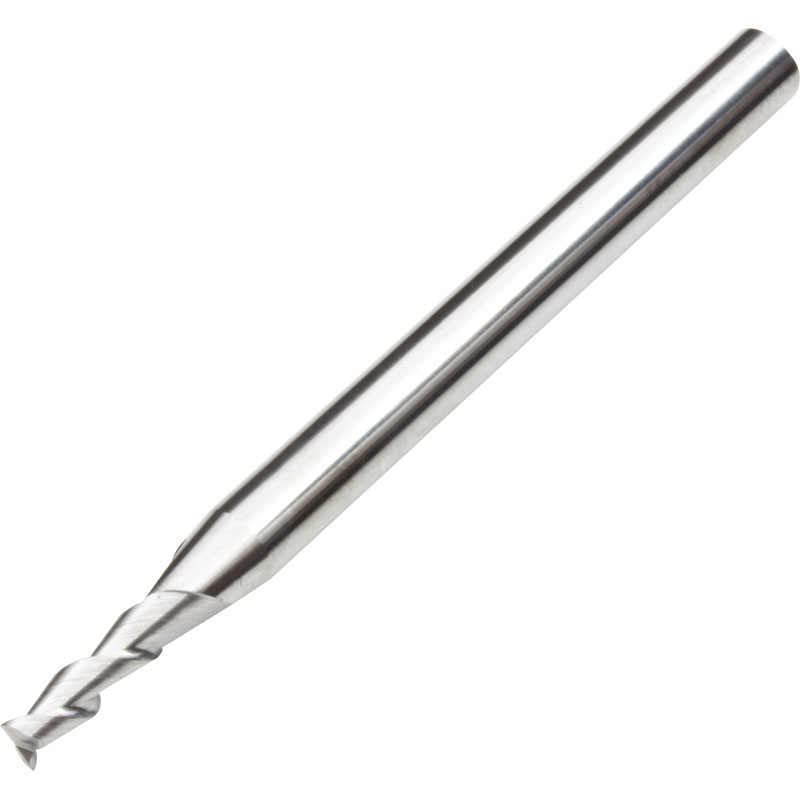 End Mill for Aluminium 4mm Diameter 2 Flute 100mm Long Un-coated Micro-grain Carbide Associated ...