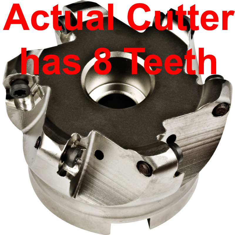 A-R-X12-80-R08 Milling Cutter for RDHX, RPHX, RPMX 1204MO Inserts 80mm ...