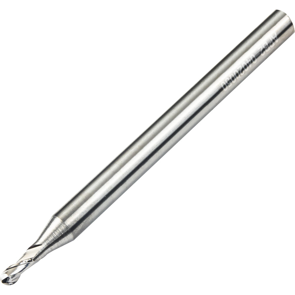 APB2-04020050 2 Flute Ball Nose Carbide End Mill for Aluminium and Non ...