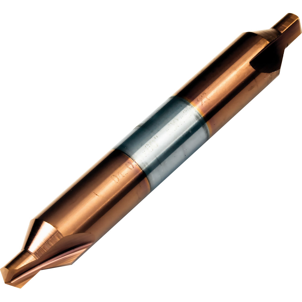 ECD60-04020050TI Centre Drills 2mm x 60° Point 4mm Shank TiSiN Coated ...