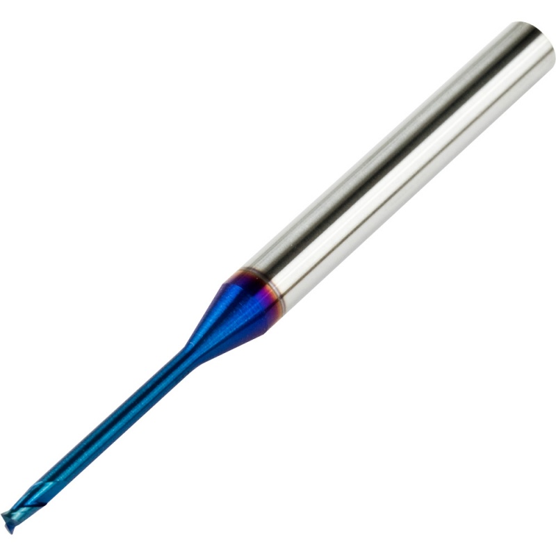 Long Neck Endmill 2mm Dia 16mm Neck Length 50mm Long 68HRC Associated Production Tools