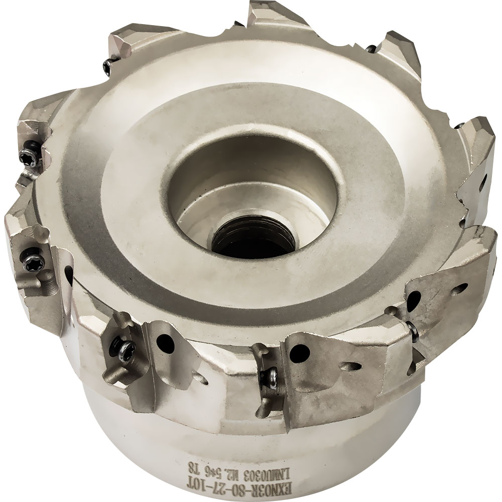 EXN03-80-27-10T High Feed Face Mill for LNMU 0303 Inserts 80mm diameter ...