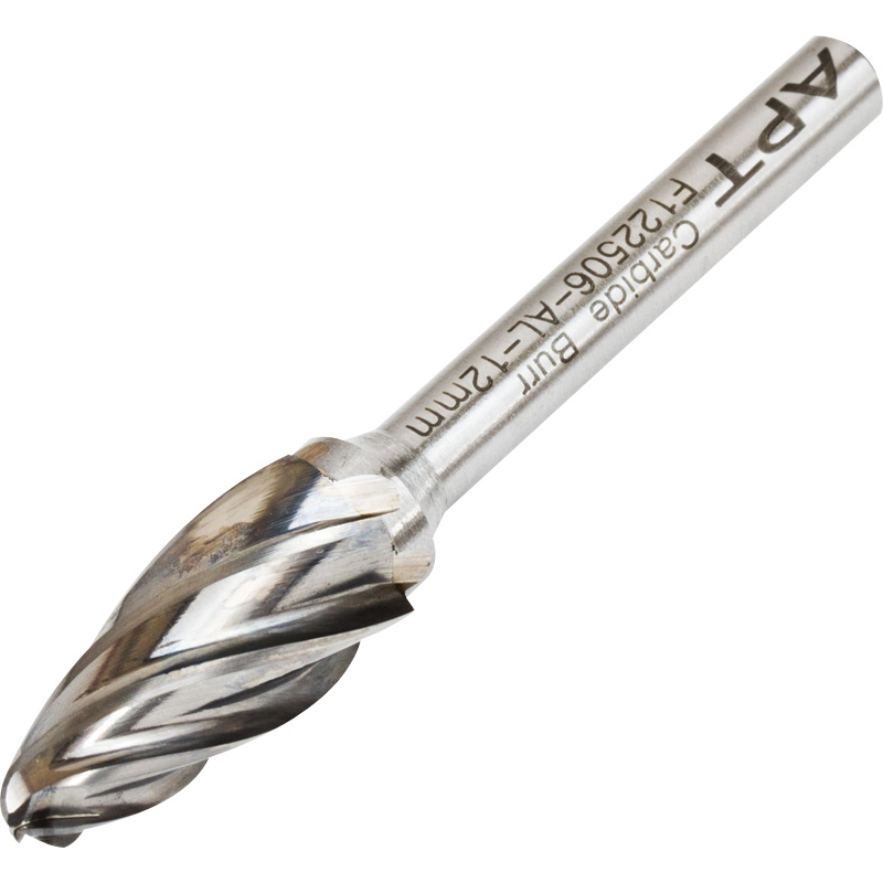 Carbide Burr 10mm Diameter 20mm Head Length Aluminium Cut Ball Nose ...