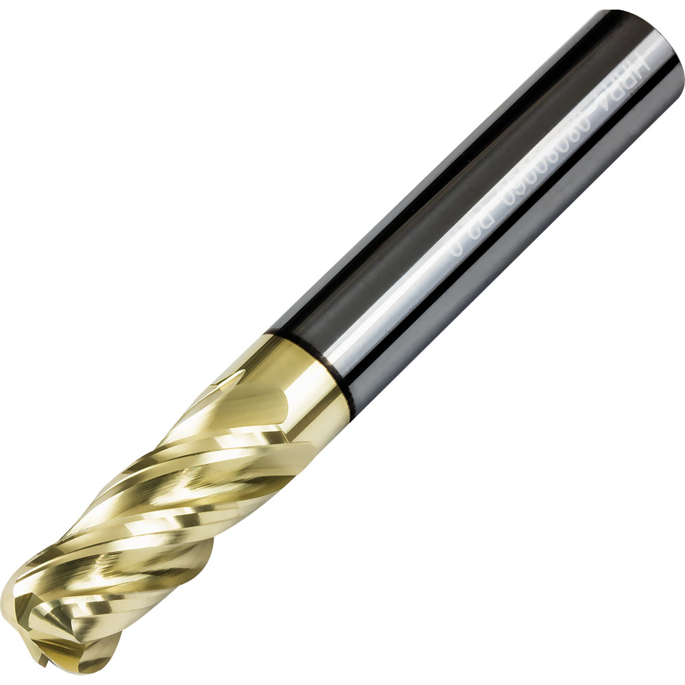 HRR4-06060050-R0.5 4 Flute Corner Rad End Mill for Titanum and HRSA 6mm ...