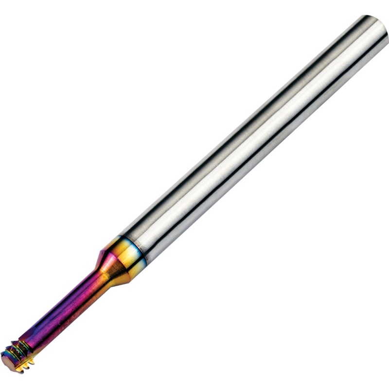 Internal Mini Carbide Thread Milling Cutter M4x0.7 3xD DLC Coated for ...