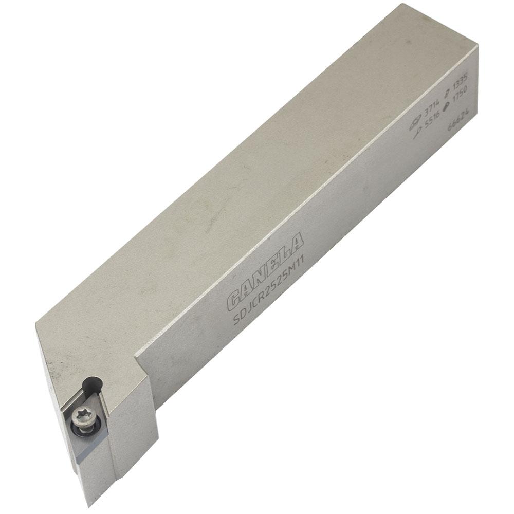 SDJCR 2525 M11 Toolholder for Turning 25x25mm Shank Right Hand uses DCMT 11T3 Inserts Canela ...