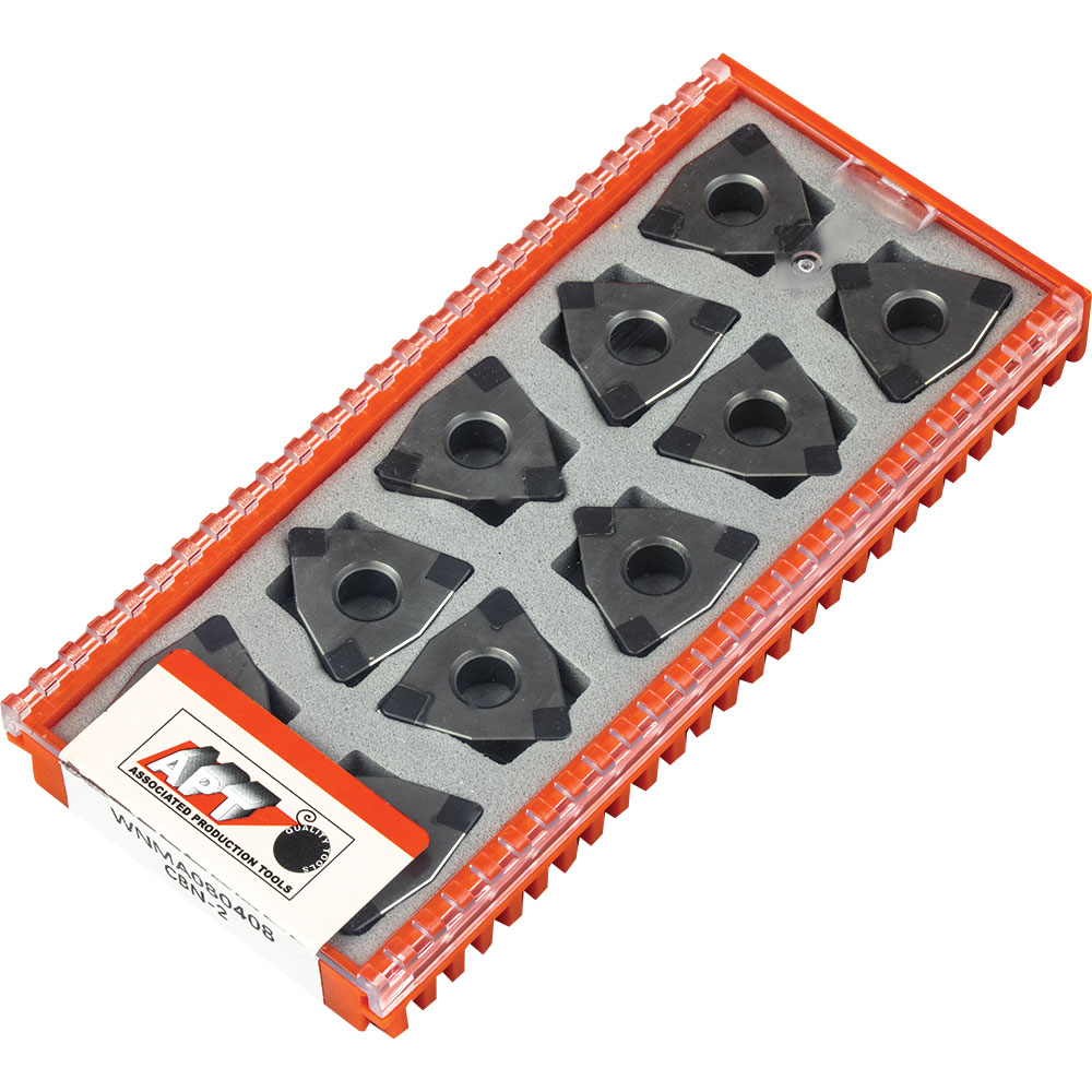 WNMA 080404 CBN1-6E Turning Insert for Hardened Steel 45-65 HRC ...